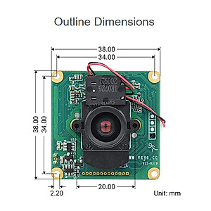 IMX462-99 2MP IR-Cut Starlight Camera Onboard ISP Fixed-Focus Sensor Supports Raspberry Pi 4B / 3B+ / 3A+ / Zero/Zero 2 W / CM3/3+/4 and Jetson Nano Developer Kit @XYGStudy