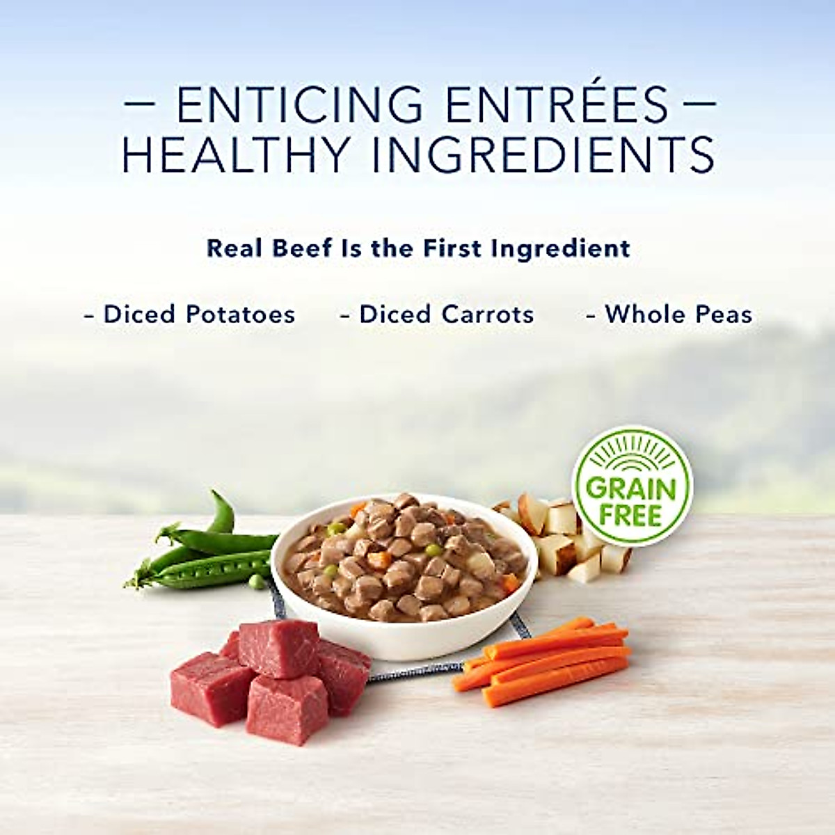 Blue Buffalo Delights Natural Adult Small Breed Wet Dog Food Cup, Filet Mignon Flavor in Hearty Gravy 3.5-oz (Pack of 12)