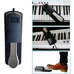 【Only for 3.5mm Jack】 NikoMaku Piano Keyboard Sustain Pedal for 3.5mm Jack Digital Piano Electronic Keyboard SWANX Keyboard