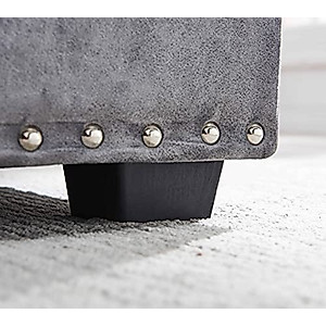 ATY Sectional Sofa with Pull Out Bed, Reversible L-Shape Couch with Storage Chaise and Sleeper, Save Space for Living Room Office, 91" Grey