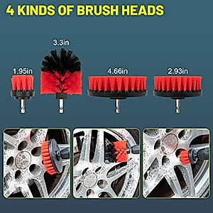 YCHOW-TECH Car Detailing Brush Kit, 19PCS Car Wash Kit Car Detailing Kit Interior Cleaner Detailing Supplies Exterior Car Accessories Automotive Detailing Equipment Auto Detailing Tools