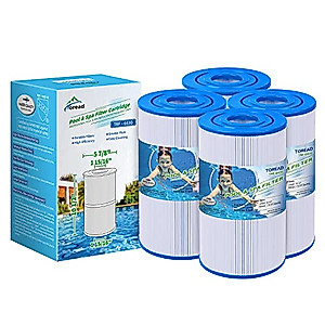 TOREAD Replacement for Spa Filter PWK30, Unicel C-6430, Filbur FC-3915, P/N0969601, 71825, 73178, 73250, 30 sq. ft. Hot Spring Spa Filter, 4 Pack