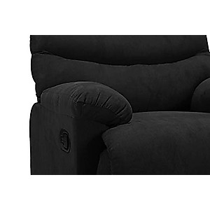 Kingway SF-1701 Recliner Sofa Chair, 35" L x 40" D x 40" H, Fabric, Black