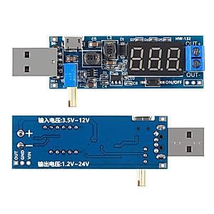 ACEIRMC 6pcs USB Buck Boost Converter 3.5V-12V to 1.2V-24V DC-DC Step Up Step Down Power Supply Module Voltage Regulator 5V to 3.3V 9V 12V 18V 24V