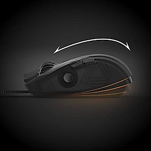 Lexip Pu94 Gaming Mouse-3D Wired and RGB Gamer Mouse-Special 3D Environments and Design Software-2 Joysticks, 6 Buttons and 12 Programmable Directions - Ultimate Glide with 6 Ceramic Feet