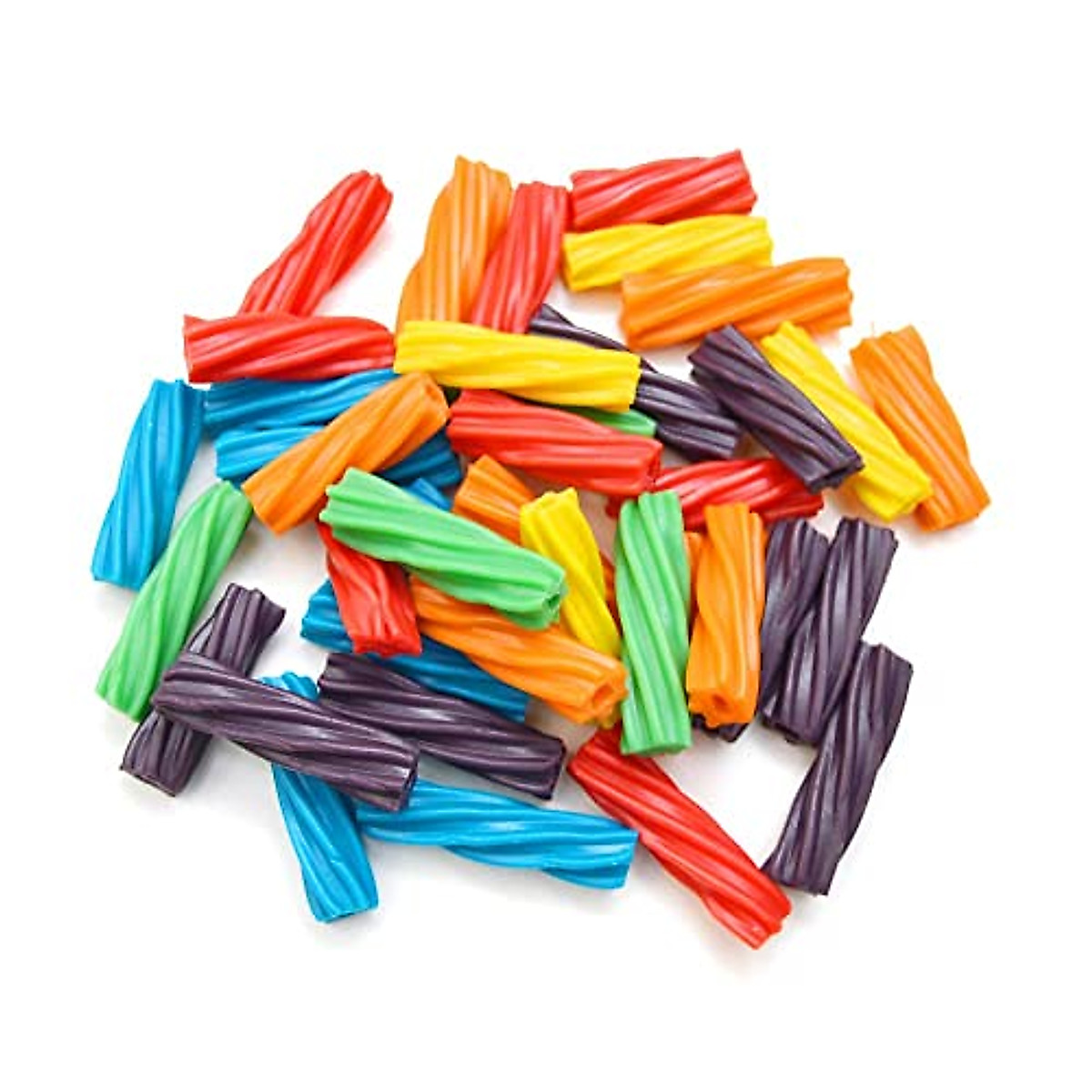 TWIZZLERS Twist Rainbow Easter Candy Fruit Flavored Chews, Triple Twist Snack Size, Bulk Pack 2 Pounds