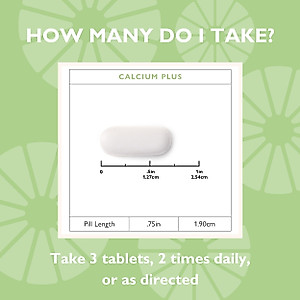 Celebrate Vitamins Calcium Plus Bariatric Calcium Citrate Non-Chewable Tablet with Vitamin D3 and Magnesium, 1200mg, Sugar-Free & Gluten-Free Calcium Citrate for Bariatric Patients, 180 count