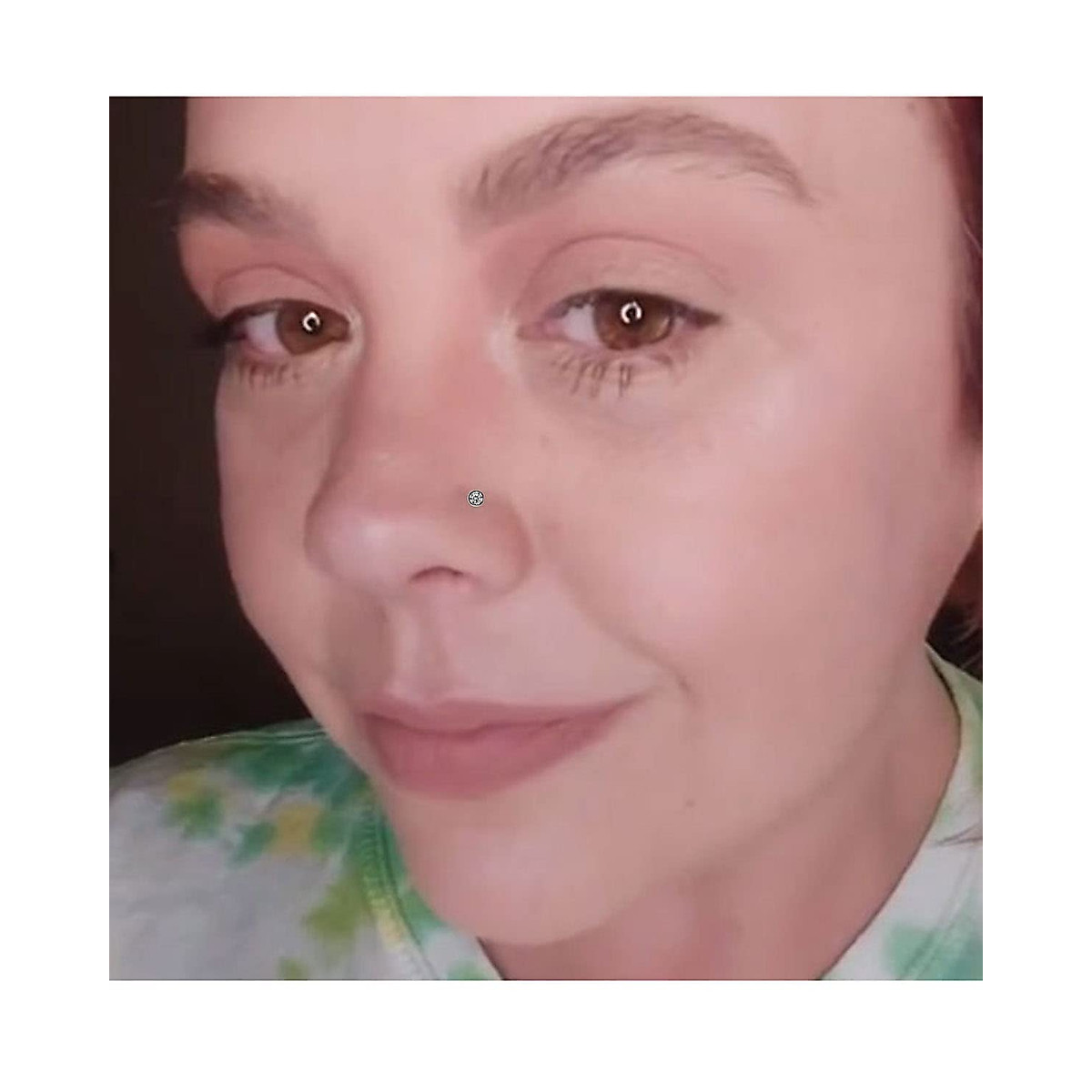 SLVIEKAE 4 Pack Nose Piercing Kit, Disposable Safe Sterile Piercing Gun, Self Nose Piercing Unit For, Nose Stud Piercing Kit Tool (Silver)