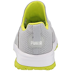 PUMA Fusion Evo Jr. Golf Shoe, High Rise-Limepunch, 2 US Unisex Little Kid