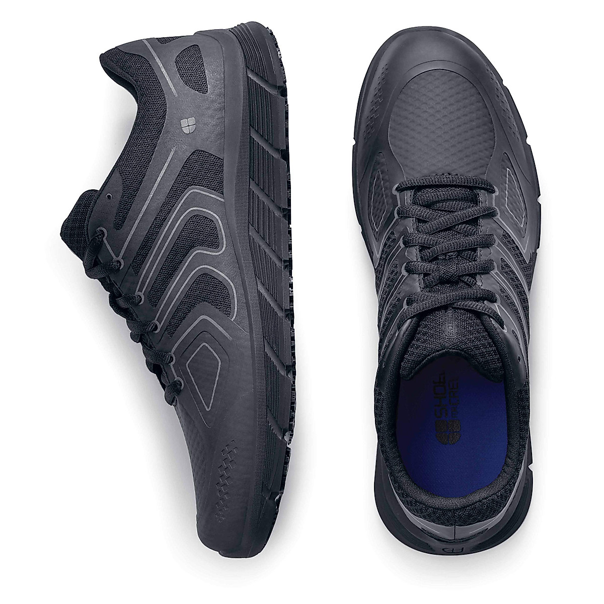 Shoes for Crews Men's Stride Sneaker, Black, 16