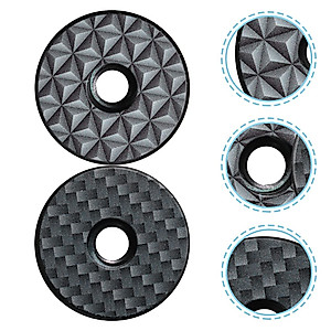 BESPORTBLE 2pcs Bike Bowl Cover Replaceable Headset Caps Aluminum Alloy Bike Headset Cover Professional Bike Stem Caps Decorative Bike Stem Caps Professional Bike Headset Cover Bike Accessory