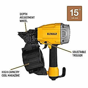 DEWALT 15 DEG Coil FRAMING Nailer (DWF83C)