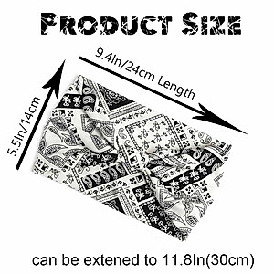 Aceorna Boho Bandeau Headbands Wide Knot Hair Band Stretch Turban Head Wraps Fashion Hair Accessories for Women 3 Pcs (Retro)