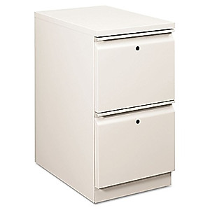 HON 18823RQ Flagship Mobile File/File Pedestal, Full Radius Pull, 22-7/8d, Light Gray
