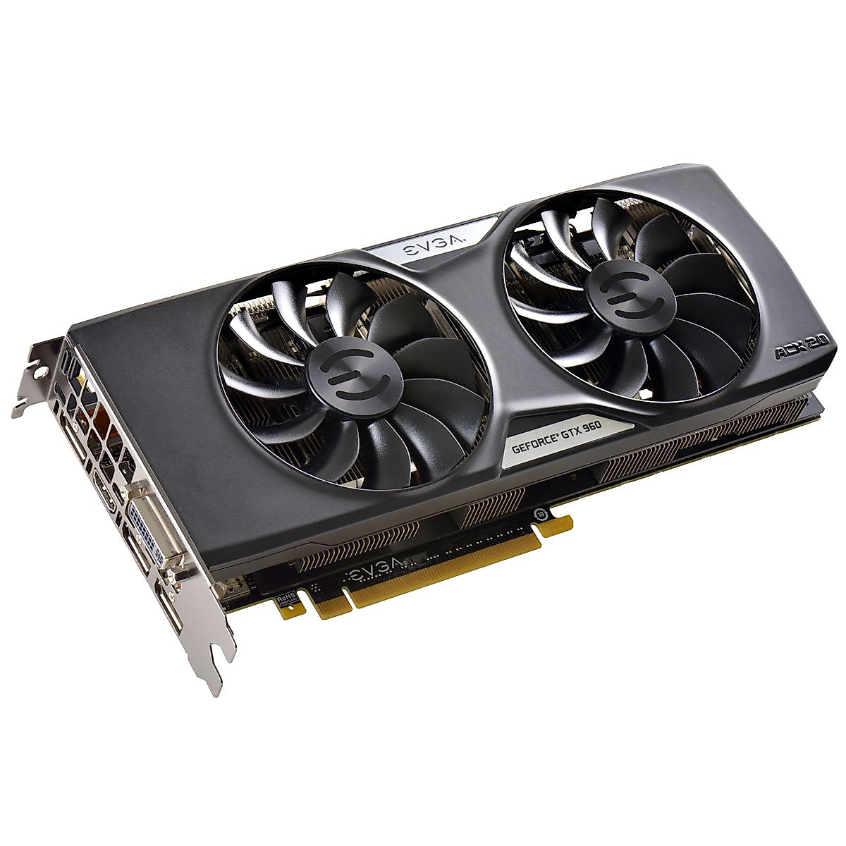 EVGA GeForce GTX 960 4GB SSC GAMING ACX 2.0+, Whisper Silent Cooling w/ Free Installed Backplate Graphics Card 04G-P4-3966-KR