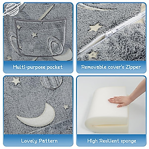 Kids Couch Extra Wider Seating Toddler Couch, 2-in-1 Toddler Soft Couch Fold Out Convertible Sofa to Lounger for Girls and Boys