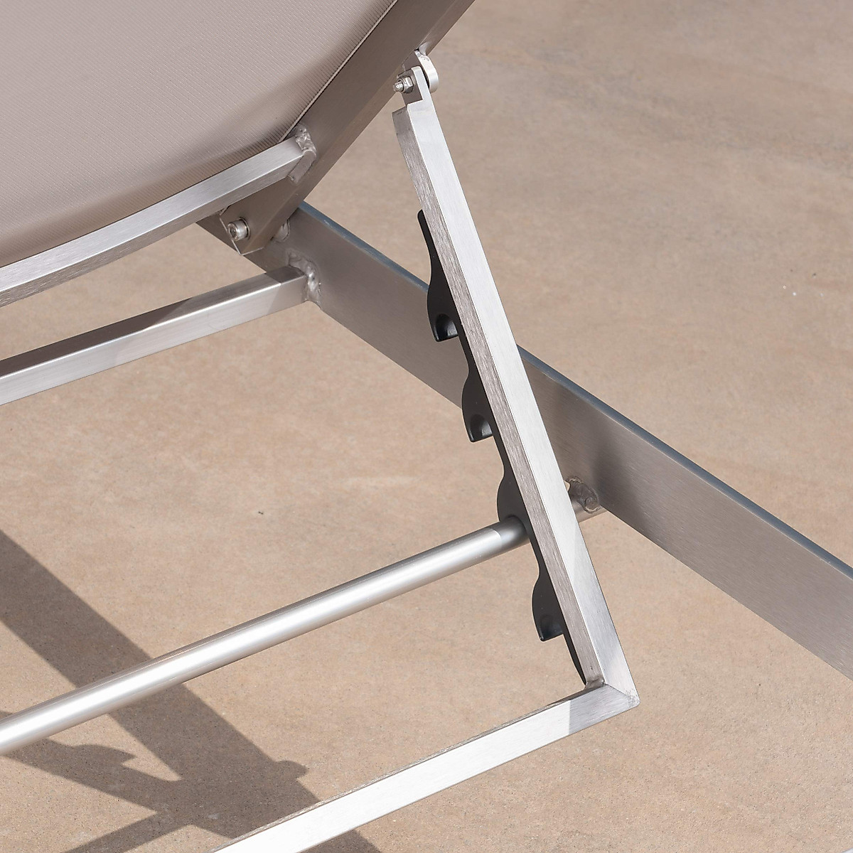 Christopher Knight Home Cape Coral Gray Outdoor Mesh Chaise Lounges, 2-Pcs Set, Gray