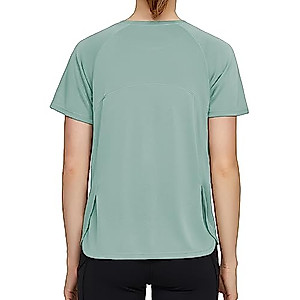 Dragon Fit Lightweight Workout Tops for Women Short Sleeve Crew Neck Yoga Shirts Casual Athletic T-Shirts