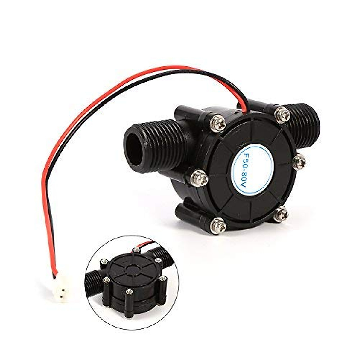 10W Water Turbine Generator Micro Hydroelectric Power Generator DIY LED Power Charging Tool DC 0-80V