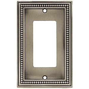 BRAINERD MFG/LIBERTY HDW W10237-BSP-U Pewt Bead 1G Deco Plate