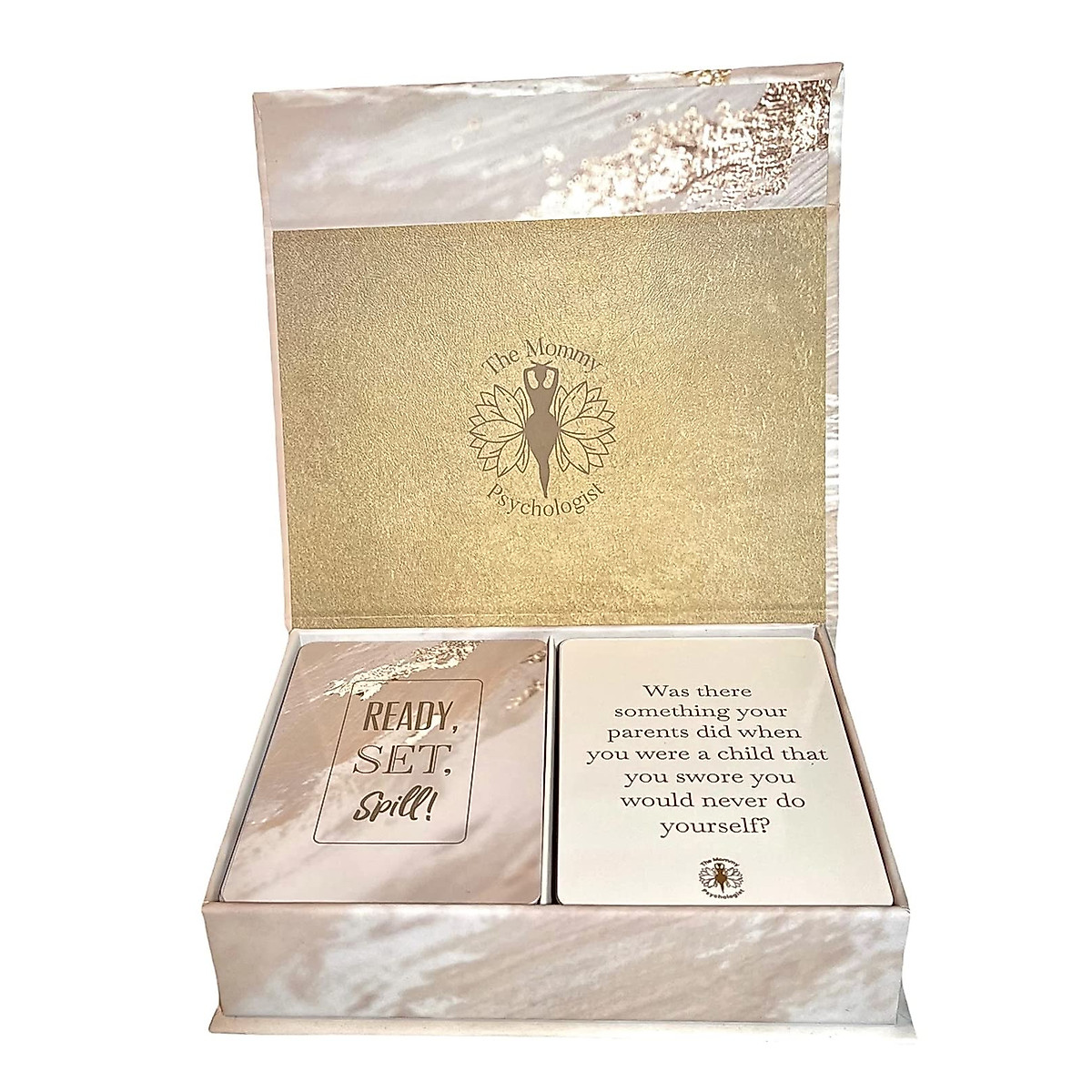 Postpartum Gifts for Moms and Parents-(Ready, Set, Spill! Conversation Cards: The Mommy Edition) 150 Insightful and Fun Questions for Social Gatherings, Therapeutic Settings, & Journal Writing Prompts