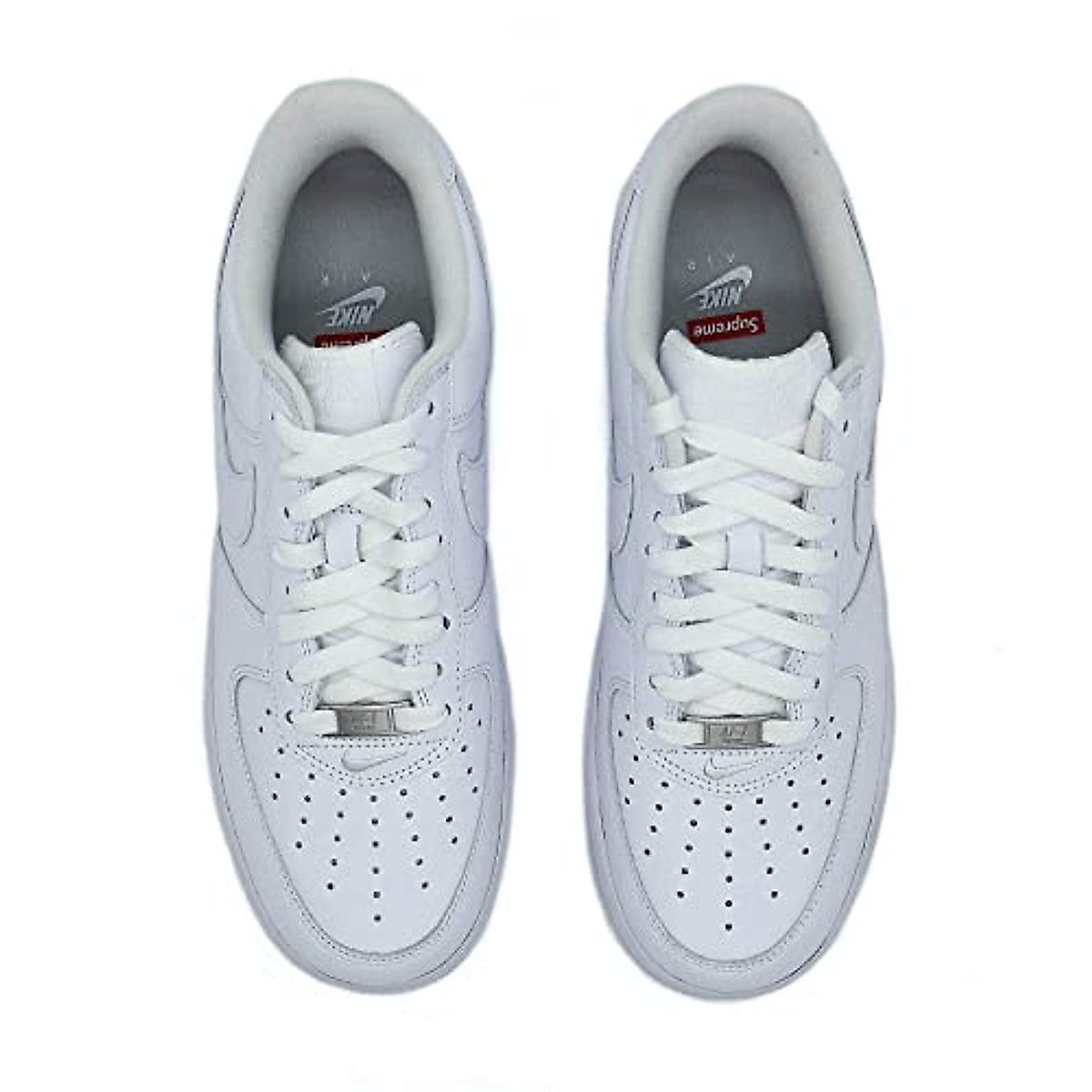 Nike Mens Air Force 1 Low CU9225 100 Supreme - Mini Box Logo White - Size 9.5