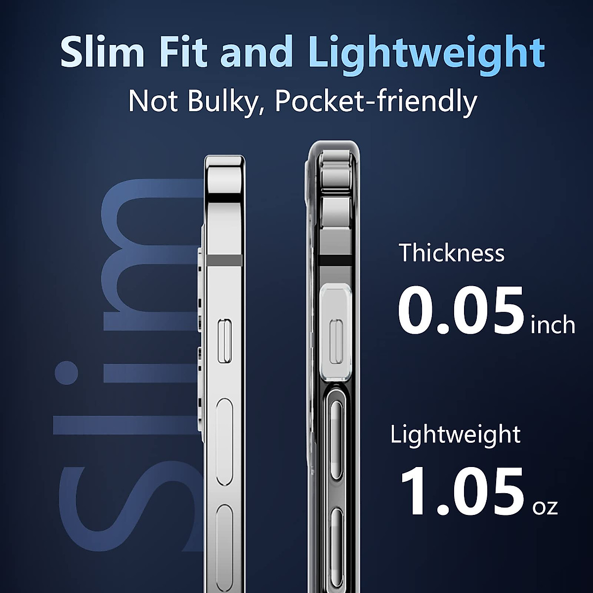 Temdan for iPhone 12 Case for iPhone 12 Pro Case,[Ultra Slim] [Not Yellowing] Lightweight & Thin,Screen & Camera Protection, Shockproof Protective - Black