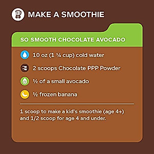 OLLY Plant Powered Protein, 18g Plant Protein, Protein Powder, Vegan, Gluten Free, Non GMO, Chocolate, 12 Day Supply - 14.8 Ounces