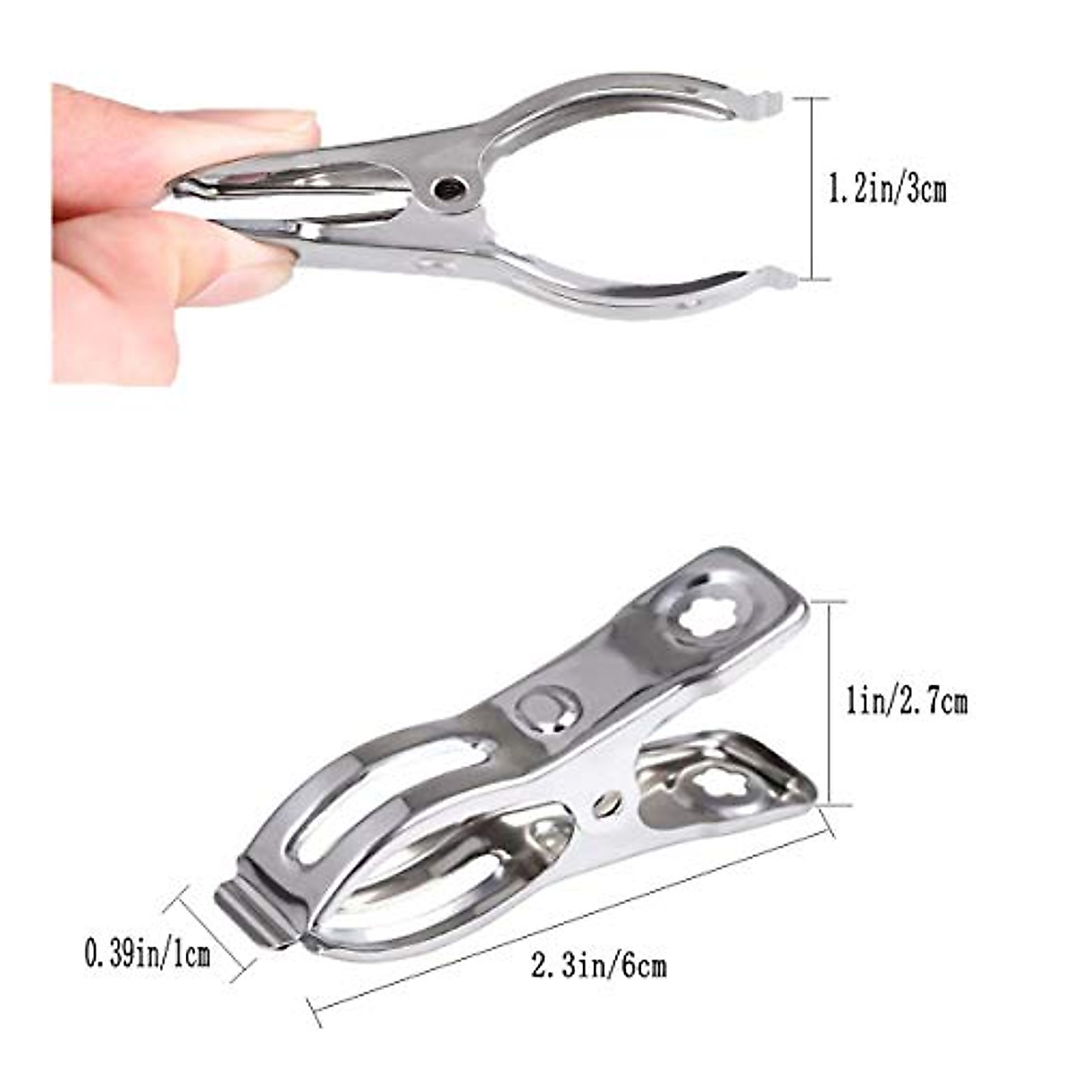 Pealeep Clothes pins, 60Pcs Metal Beach Chair Towel Clips,Heavy Duty Stainless Steel Clothespin, Beach Towel Clips Keep Your Towel from Blowing Away