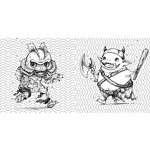 Pop Manga Cute and Creepy Coloring Book