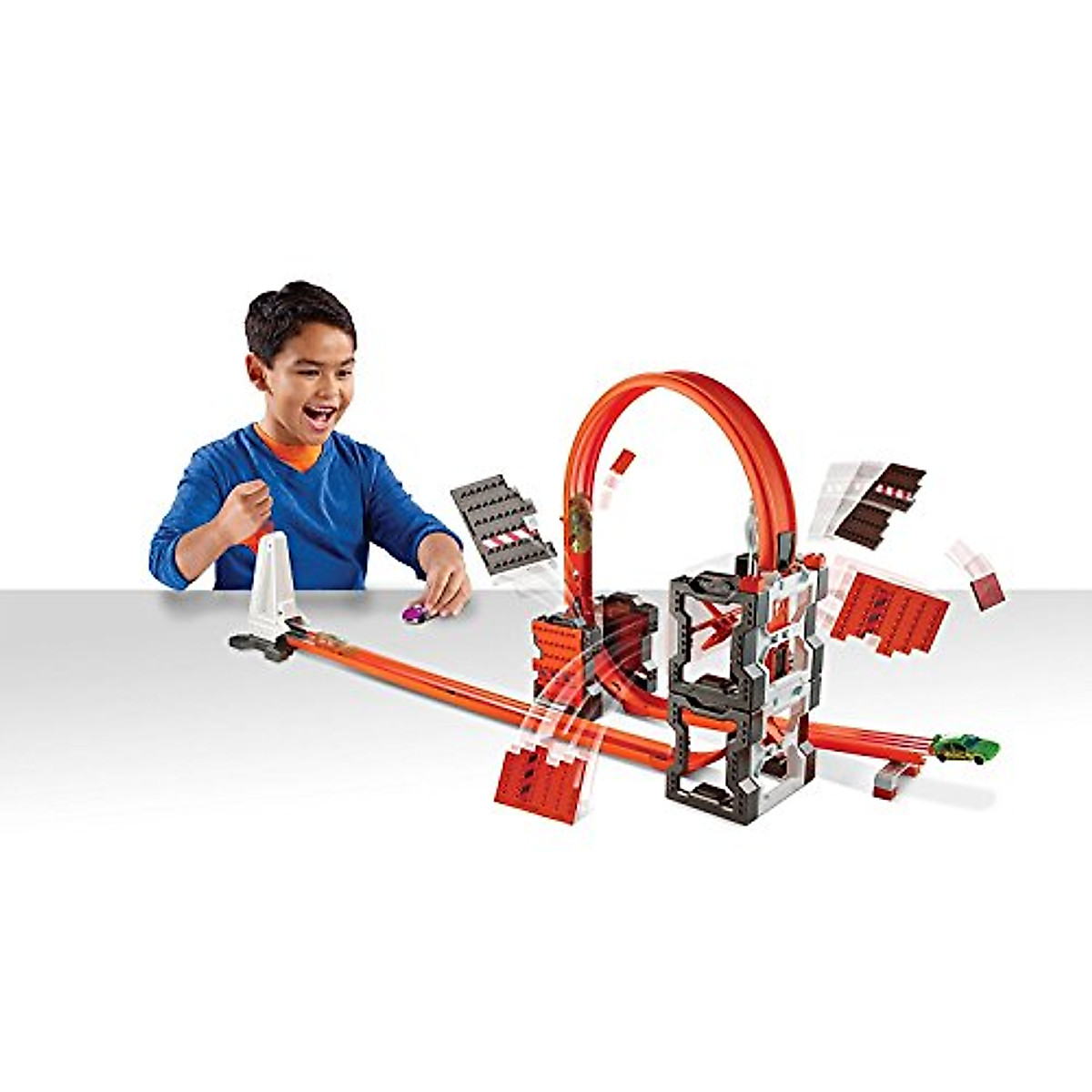 Hot Wheels Track Builder Construction Crash Kit