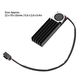 SSD Radiator with Fan Scientific Efficient Cooling Air Duct Heat Sink Thermal Module for All M.2 2280 Hard Drives and Desktop Computers