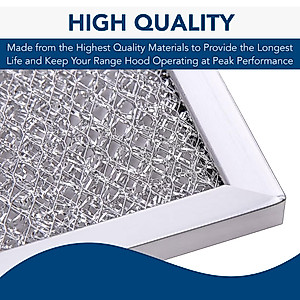 Broan-NuTone BP57 Aluminum Filter with Light Lens, Kitchen Exhaust Grease Filter, Stove Hood Vent Air Filter