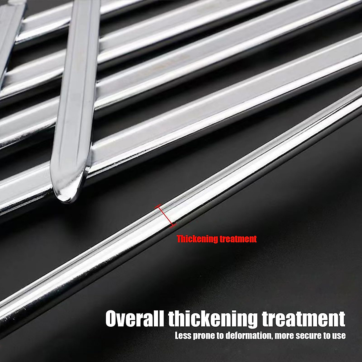 GKmow 3 PCS Car Tire Iron Kit, Tire Scoop Spoons Crowbar Lever, Rim Protectors Kit, Universal Tire Repair Maintenance Tools for Most Cars Motorcycles (Silver)