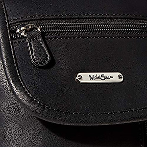 MultiSac womens Mini Everest Crossbody Bag Cross Body, Black (Vintage Nappa), One Size US