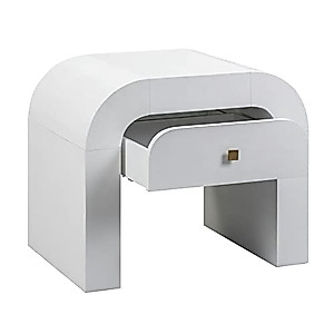 Tov Furniture Hump Nightstand (White)