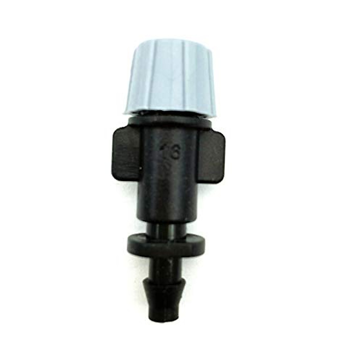 MANHONG Irrigation Dripper 10 Pcs Gray Nozzle Spray Irrigation Micro 1/4"Barbed Garden Lawn Irrigation with Single Barb Connect to 4/7mm Hose