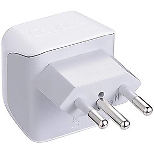 Brazil Travel Adapter Bundle by Ceptics - Type N - Charge Multiple Devices at Once - USA to Brazil - Multipack - for Your Cell Phones, Tablets, iPhone, Camera