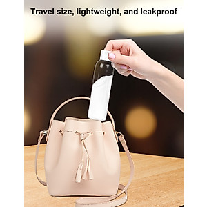 ZLEVEAYN 4oz Clear Plastic Bottles with Flip Caps 48 Pack Reusable Travel Container for Shampoo Conditioner Toiletries Lotion Essential Oil