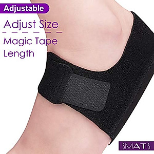 SMATIS Heel Protectors, Cups for Plantar Fasciitis, 2PCS Cushion Achilles Tendonitis Bone Spur Aching Feet Relieve Pain(Size: Women 6-11 + Men 6-10)