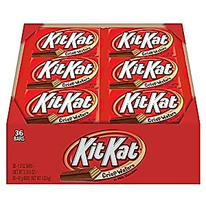 KIT KAT Milk Chocolate Wafer Candy Bars, 1.5 oz (36 Count)