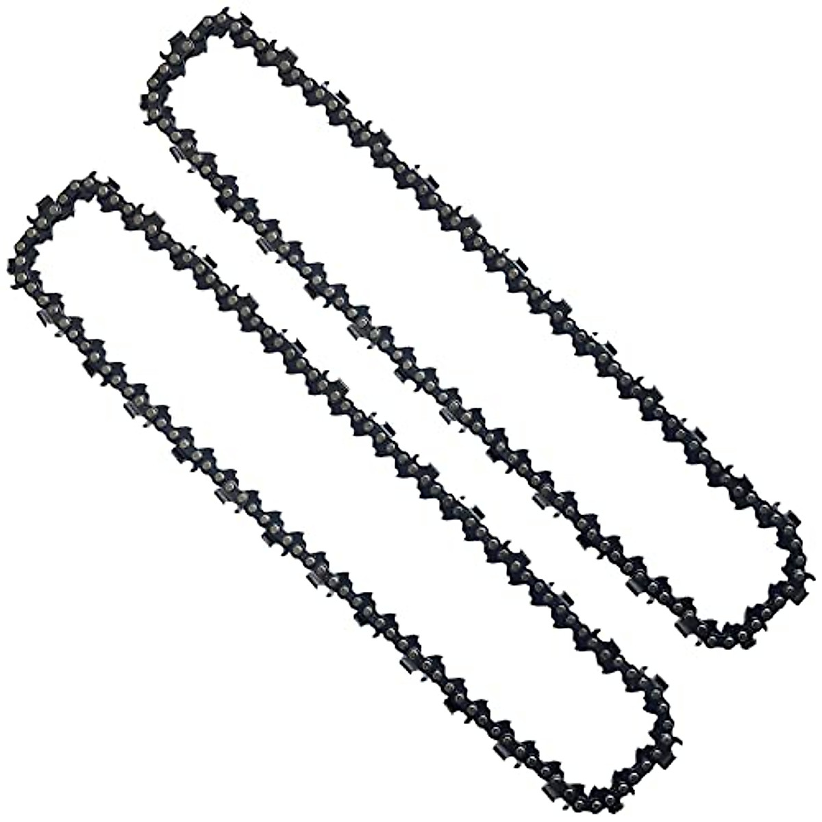 Opuladuo 2PC 10-inch Replacement Chain for Greenworks PS80L210, PS80L00, PS60L210, PS60L00 Pole Saw - 1/4" - .050" - 58 DL