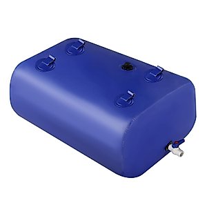 VINGLI 400L/100 Gallon Water Tank, Foldable Portable Water Bob, Large Capacity Soft Water Bladder Storage Containers，Water Bag, for Emergency Water, RV Camping, Garden