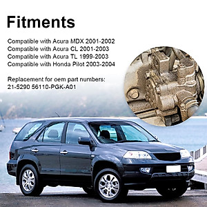 WMPHE Power Steering Pump Compatible with Honda Pilot 2003 2004, Acura MDX 2001 2002, Acura TL 1999 to 2003, Acura CL 2001 2002 2003, Replacement for 21-5290, 56110-PGK-A01