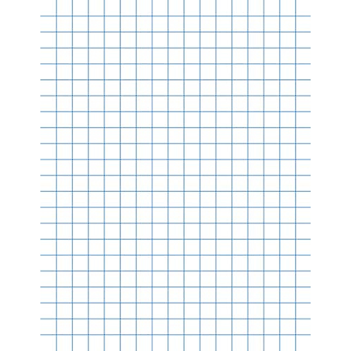 School Smart Double Sided Graph Paper, 8-1/2 x 11 Inches, 1/2 Inch Rule, White, Pack of 500 - 085279