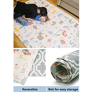 Baby Care Play Mat - Haute Collection (Large, Moroccan - Blue)