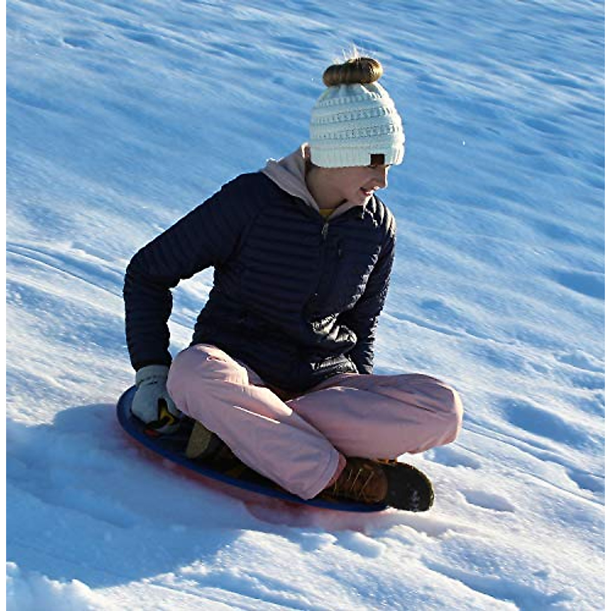 Flexible Flyer F26 Foam Snow Saucer Sled. Round SNO Disc Slider, 26"