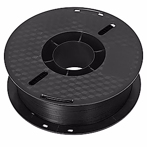 3D Printer Filament, 1kg 1.75mm PLA Filament Smokeless Bubble for High Precise Printing(Black)