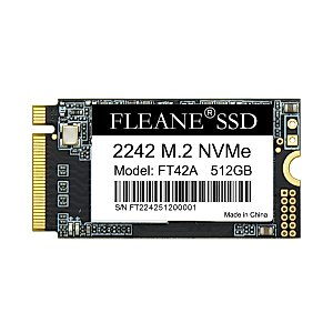 FLEANE FT42A 1TB M.2 42mm 2242 PCIe 3.0 x4 NVMe SSD 3D NAND TLC High Performance Internal Solid State Drive Compatible with Laptop Desktop Notebook PC