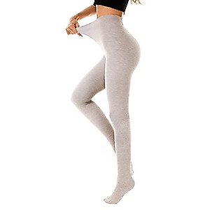 Fleece Lined Tights Women Winter Thermal Warm Leggings for Women Thick Tights Slimmer Opaque Pantyhose Buckwheat color One Size
